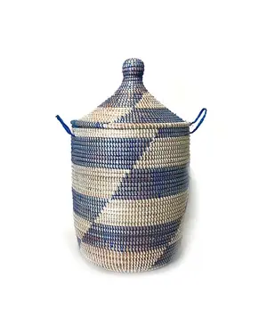 MBARE Dou Lid Storage Basket - Blue