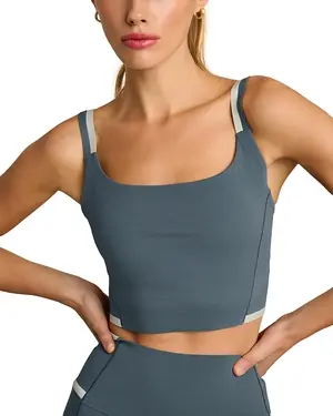 RHONE Instinct Contrast Longline Sports Bra