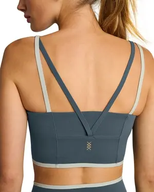 RHONE Instinct Contrast Longline Sports Bra