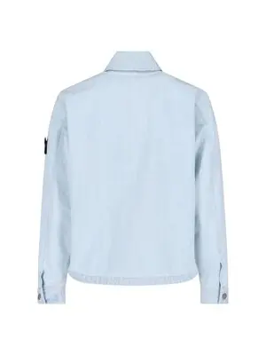 Stone Island Indigo Ultra Bleached Crop Jacket