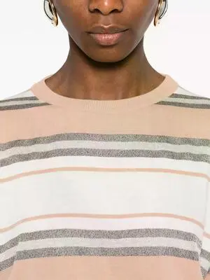 PANICALE Striped Crew-neck Top