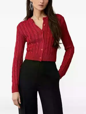 Ralph Lauren Cable-knit Cropped Cardigan