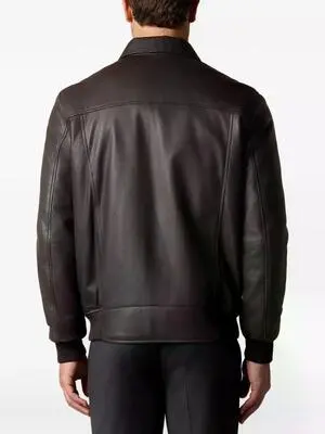 Brooks Brothers Leather Bomber Jacket