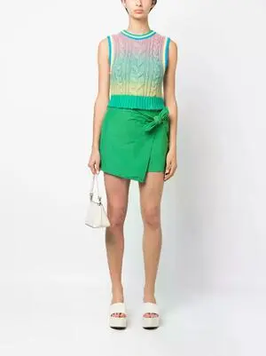 Red Valentino Mid-rise Knot-detail Shorts