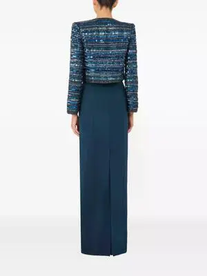 Jenny Packham Alma Beaded Jacket - Blue
