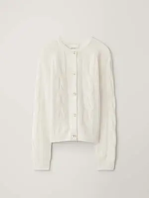 LISA YANG The Gwyneth Cardigan - Cream