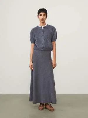 LISA YANG The Lucianne Cardigan - Graphite Brushed