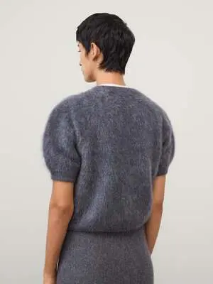 LISA YANG The Lucianne Cardigan - Graphite Brushed