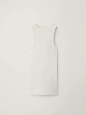 LISA YANG STORE Amya Ribbed Tank - Salt