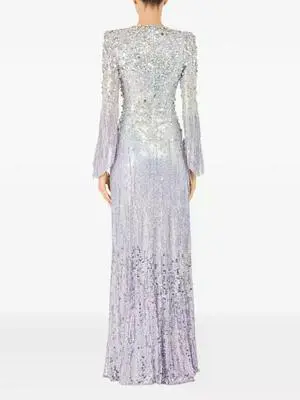 Jenny Packham Sequined Maxi Dress