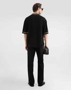 Dolce & Gabbana Cotton Gabardine Trousers - Black