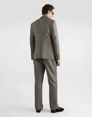 Dolce & Gabbana Bird's Eye Wool Jogging Trousers - Multicolor