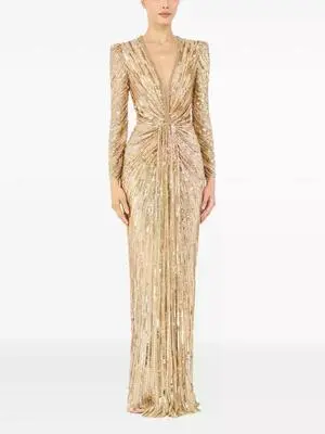 Jenny Packham Darcy Sequin-embellished Maxi Dress