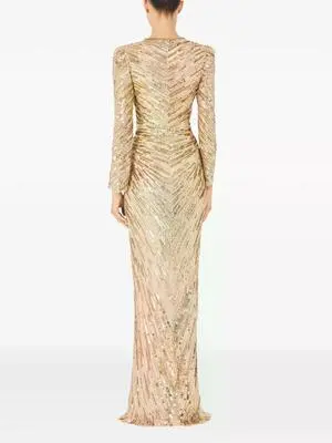 Jenny Packham Darcy Sequin-embellished Maxi Dress