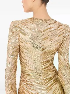 Jenny Packham Darcy Sequin-embellished Maxi Dress