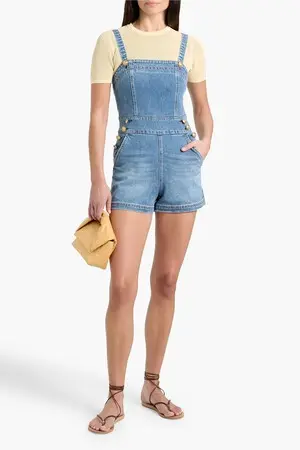 Alice + Olivia Livia Denim Playsuit