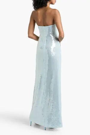 Retrofete Sequined Tulle Maxi Dress