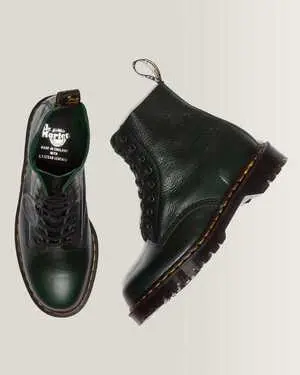 Dr. Martens 1460 Pascal Made In England Leather Boots - Green