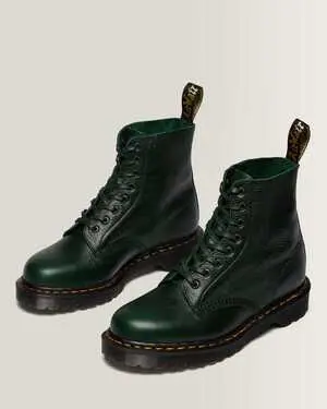 Dr. Martens 1460 Pascal Made In England Leather Boots - Green