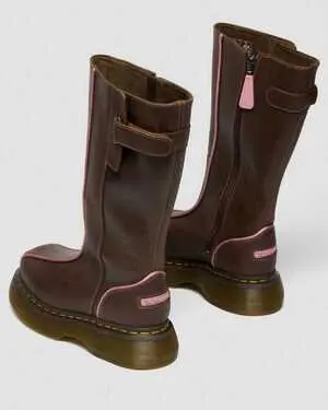 Dr. Martens Buzz Hi Wyoming Leather Boots - Brown