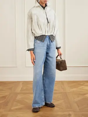 Loewe Cotton-twill Bomber Jacket - Gray