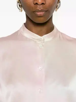 OTTOD'AME Button Down Mandarin Collar Shirt