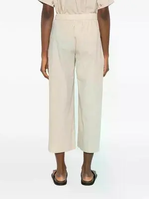OTTOD'AME Cropped Elastic-waistband Trousers