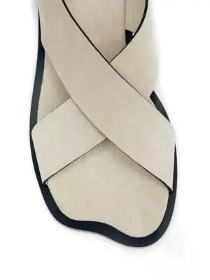 ALOHAS Criss-cross Buckle Sandals - Neutrals