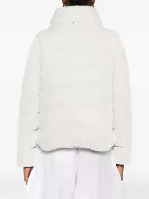 Herno Puffer Jacket With Funnel Neck - Neutrals