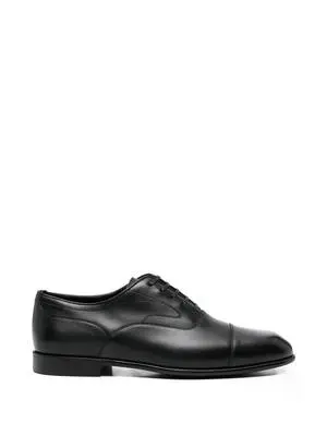 FERRAGAMO Leather Oxford Shoes - Black