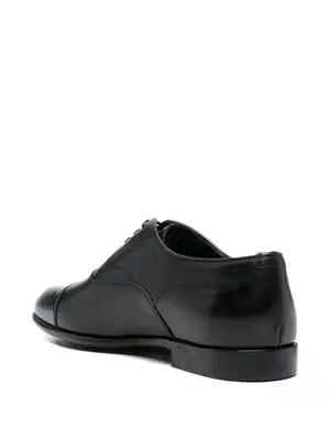 FERRAGAMO Leather Oxford Shoes - Black