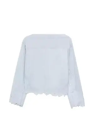 JNBY Floral-embroidered Blouse - Blue
