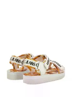 Versace Logo Strap Sandals