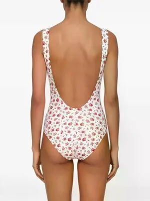 Dolce & Gabbana Floral-print One-piece Swimsuit