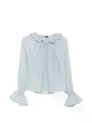 ELEH Ruffled-sleeve Blouse