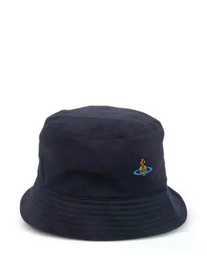 VIVIENNE WESTWOOD Orb Embroidered Bucket Hat - Blue