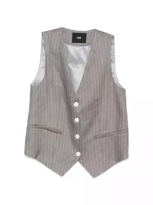 ELEH Pinstripe Button Waistcoat