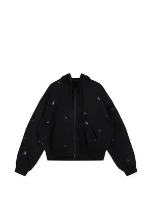 JNBY Floral-Embroidered Hoodie