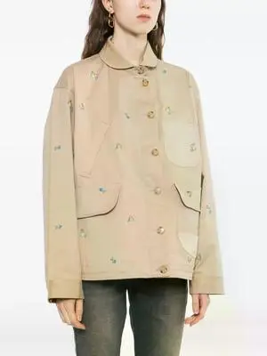 JNBY Floral-embroidered Jacket - Neutrals