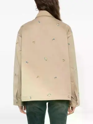 JNBY Floral-embroidered Jacket - Neutrals