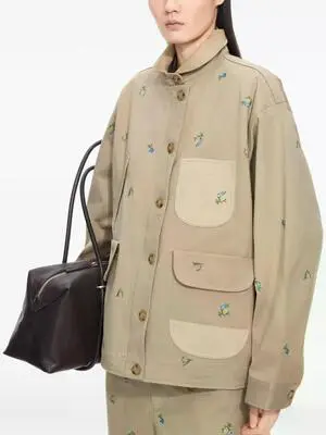 JNBY Floral-embroidered Jacket - Neutrals