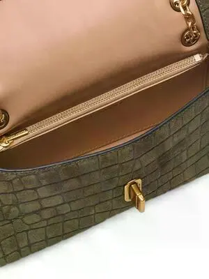 Marc Jacobs Croc Effect Suede Mini Bag