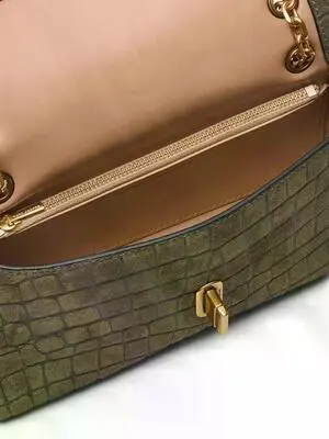 Marc Jacobs Croc Effect Suede Mini Bag