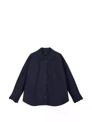 JNBY Floral-embroidered Shirt - Blue