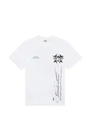 Gcds Logo-print Short-sleeve T-shirt - White
