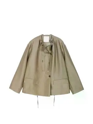 JNBY Long-sleeve Blazer With Drawstring - Brown