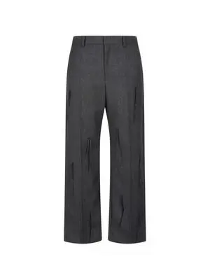 JNBY Fringe Straight-leg Trousers - Grey