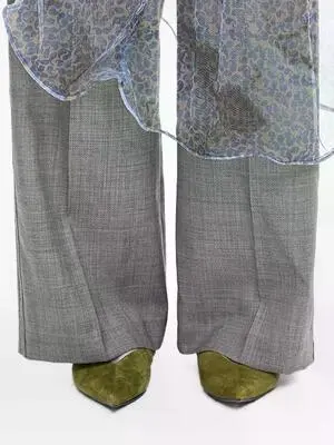 JNBY Jacquard Wide-leg Trousers - Grey