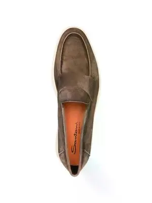 Santoni Suede Loafers