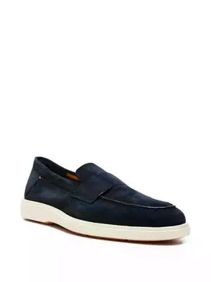Santoni Suede Loafers